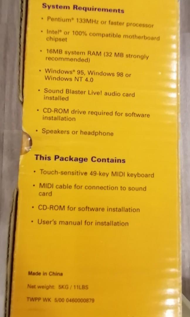 Creative BLASTERKEY MP3 keyboard, Audio, Other Audio Equipment on Carousell