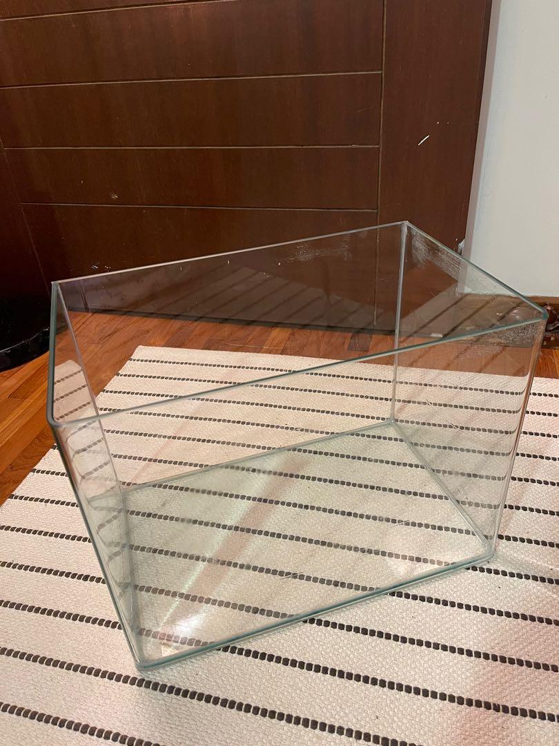Curved Glass Tank, Pet Supplies, Homes & Other Pet Accessories on Carousell