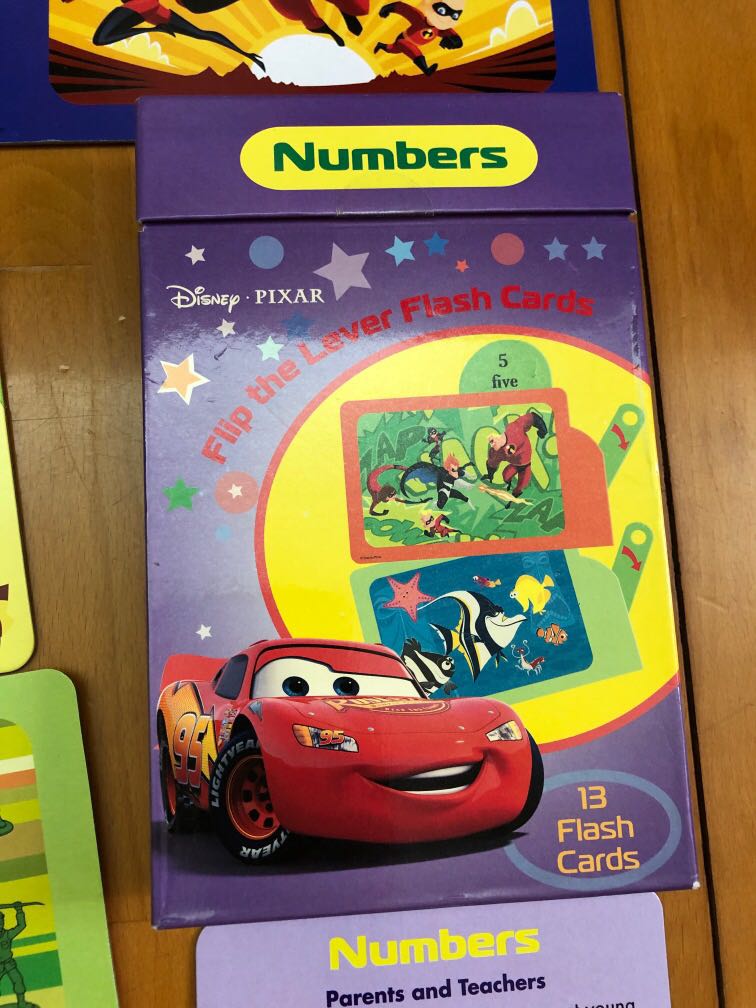 Disney Numbers Flash Card, 兒童＆孕婦用品, 嬰兒玩具 - Carousell