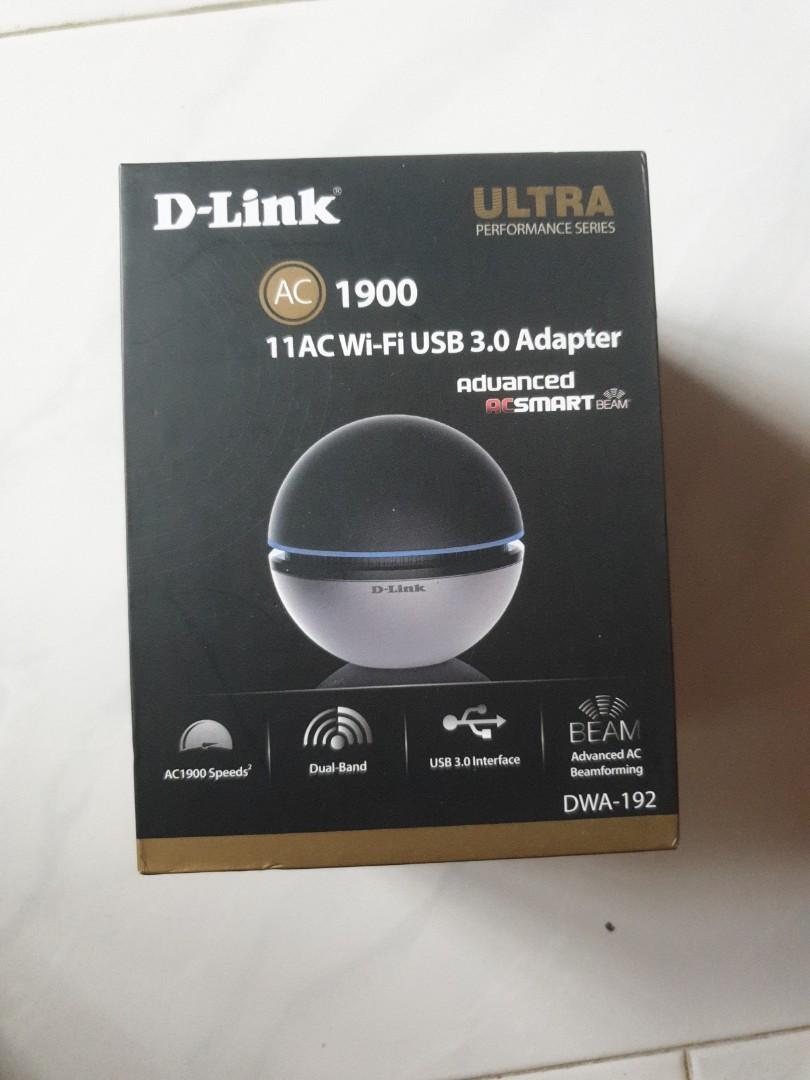 D-Link AC1900 WiFi usb 3.0 adapter, Computers & Tech, Parts ...