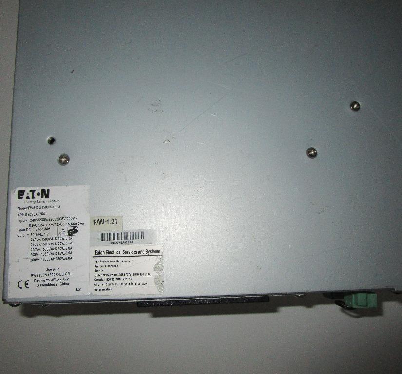 EATON 9130 PW9130i1500R-XL2U, Computers & Tech, Office & Business ...