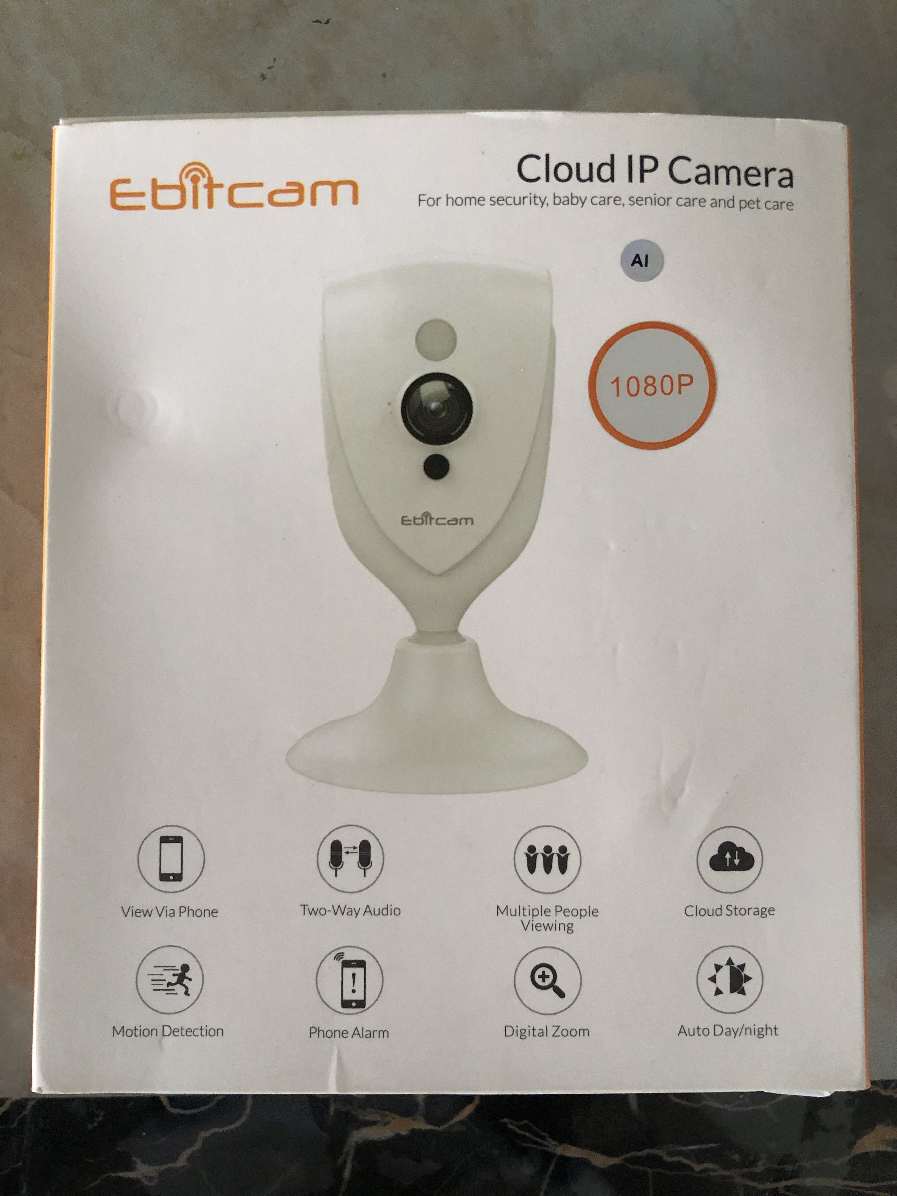 Ebitcam Cloud Computing Mini IP Wifi Camera 1080p IP Camera Wifi SD ...
