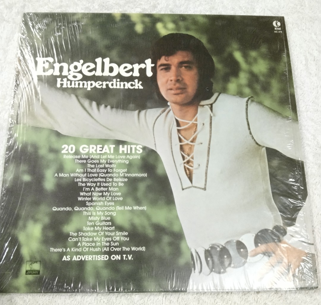 Engelbert Humperdinck 20 Great Hits, Hobbies & Toys, Music & Media ...
