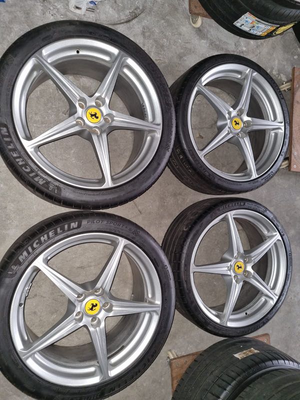 Ferrari 458 original rims & tyres, Car Accessories, Tyres & Rims on ...