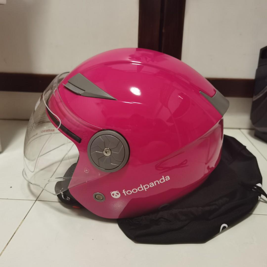 Food panda helmet, Motorcycles, Motorcycle Accessories on Carousell