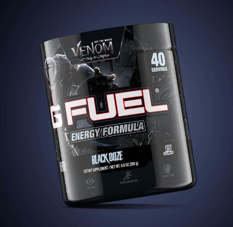 G Fuel VENOM LET THERE BE CARNAGE Movie Black Ooze tub 40 servings ...
