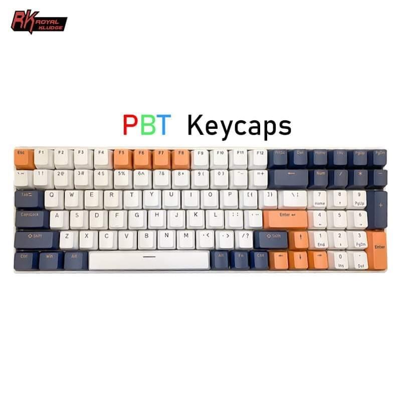 [GAMIZ] - RK100 Keycap mechanical keyboard black, white and orange ...