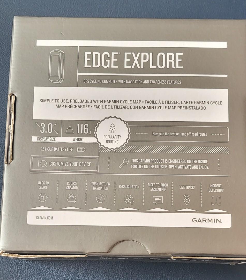 Garmin Edge Explore - SG Maps, Sports Equipment, Bicycles & Parts ...