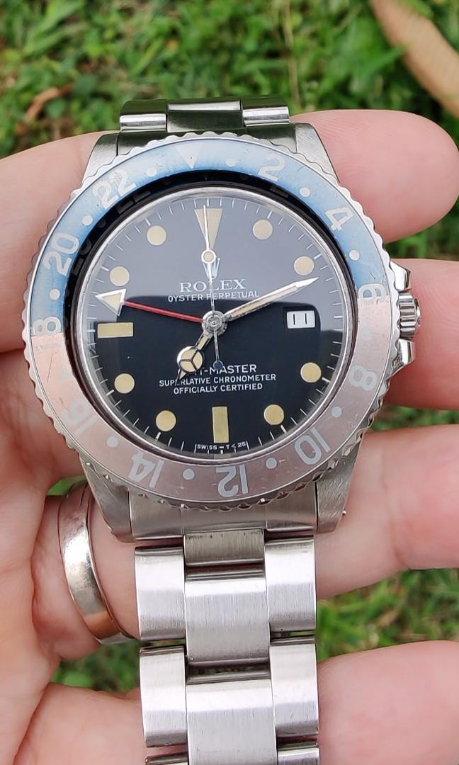 Ghost bezel insert for Rolex 1675/16750, Luxury, Watches on Carousell