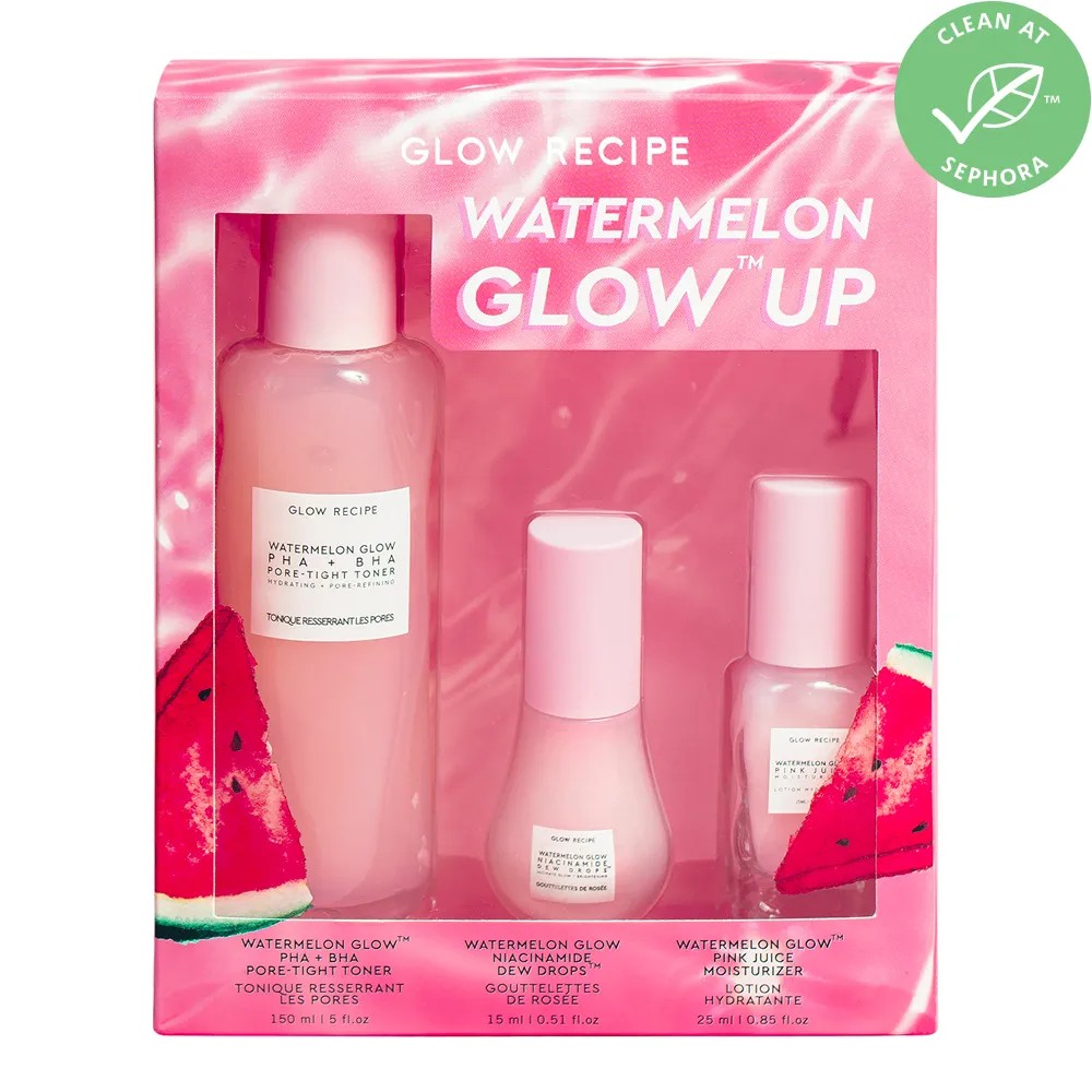GLOW RECIPE Watermelon Glow Up Skincare Set, Beauty & Personal Care ...