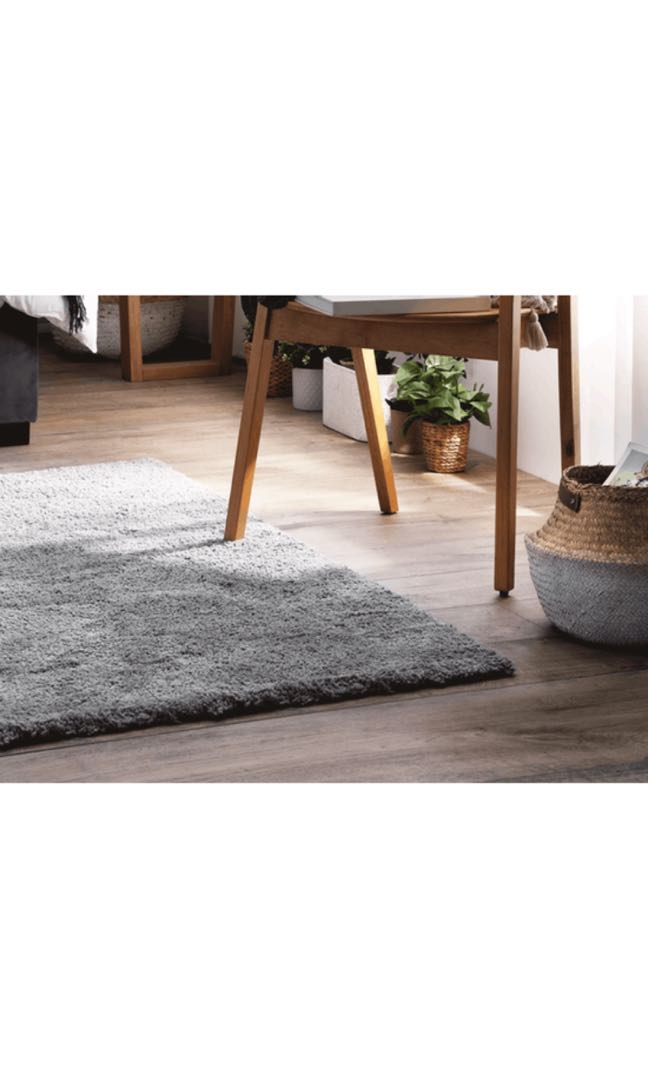 Grey soft high pile rug 2m x 3m NEW 50% off, Furniture & Home Living ...