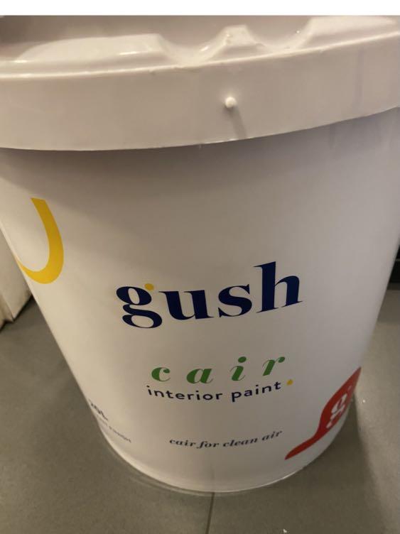 GUSH Paint + FREE 7 L Nippon Matex 9102’white paint, Furniture & Home ...