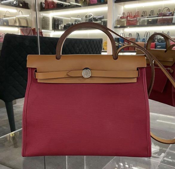 Hermes Herbag 31 Rubis Phw Stamp T, Women's Fashion, Bags & Wallets ...