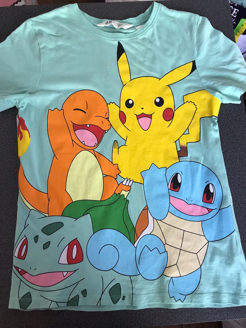 H&M POKEMON SHIRT KIDS/ ADULT (M), Babies & Kids, Babies & Kids Fashion ...