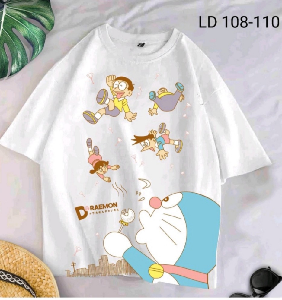 Kaos jumbo doraemon baju jumbo doraemon kaos wanita jumbo, Fesyen ...