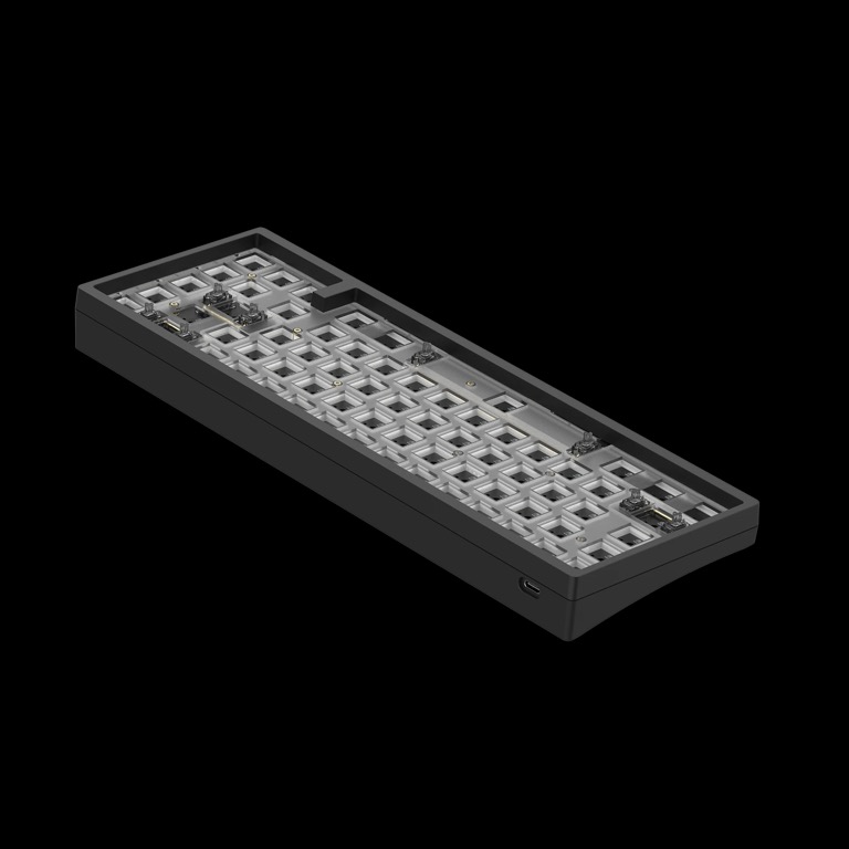 KBDFans KBD67 Lite R3 Black Custom Mechanical Keyboard RGB, 電腦＆科技, 電腦周邊 ...