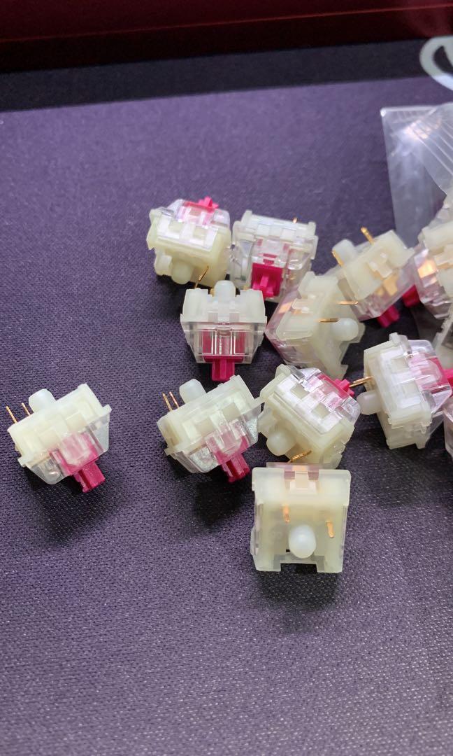 KTT Wine Red linear switches x100, Computers & Tech, Parts ...