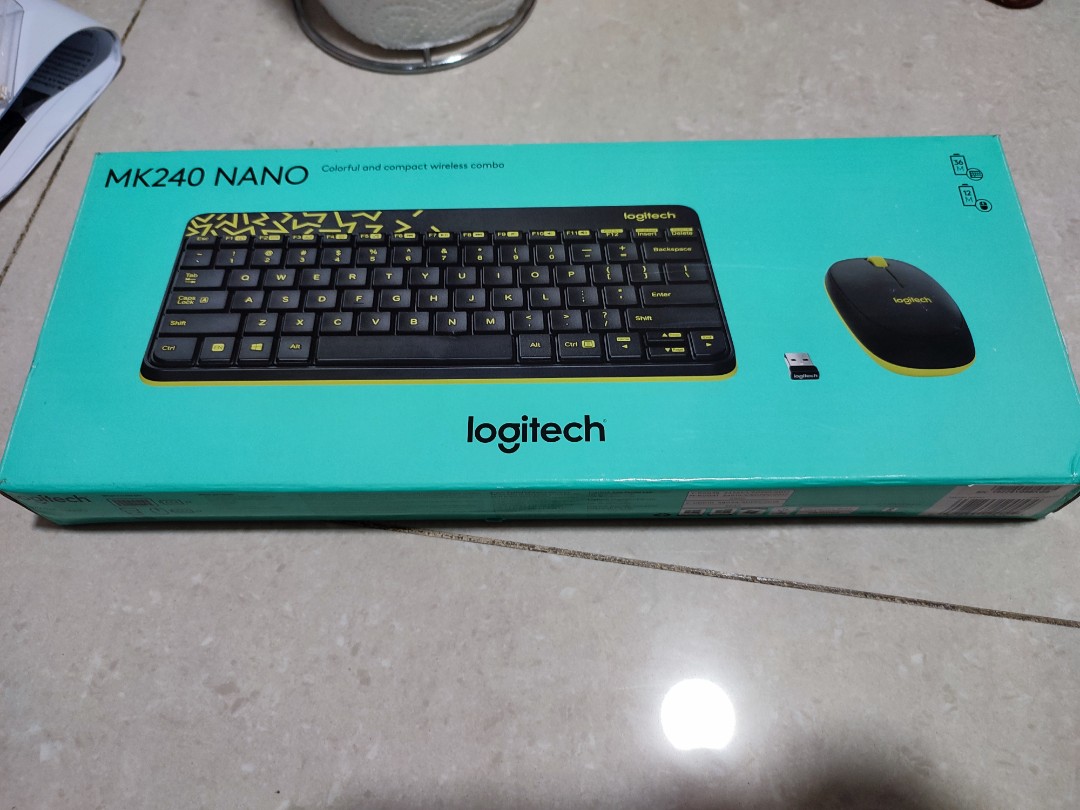 Logitech mk240 nano keyboard and mouse combo, Computers & Tech, Parts ...