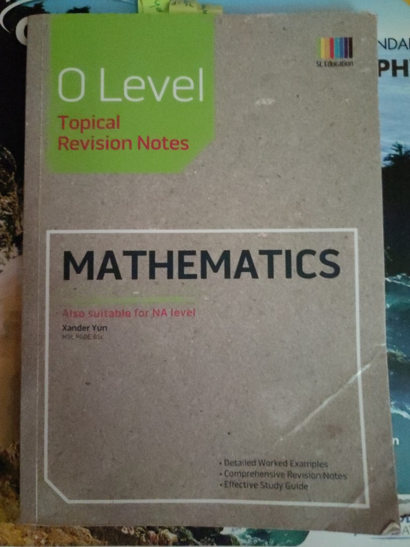 Math o level topical revision notes, Hobbies & Toys, Books & Magazines ...