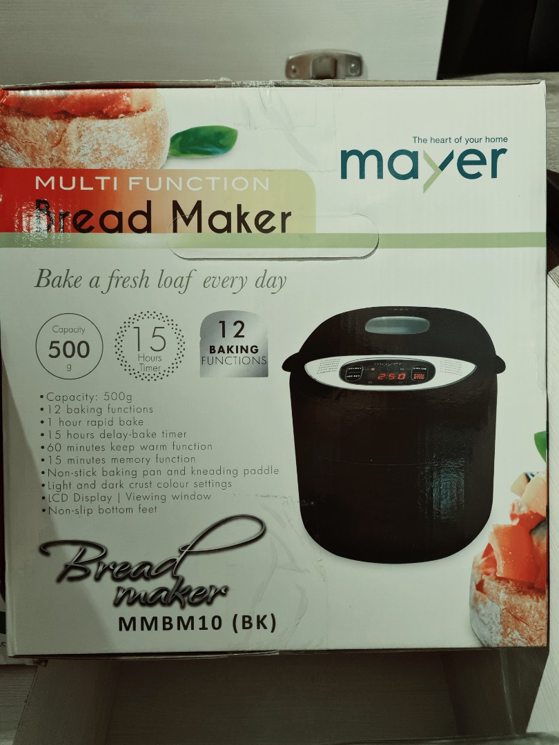 Mayer Breadmaker (Black), TV & Home Appliances, Kitchen Appliances ...