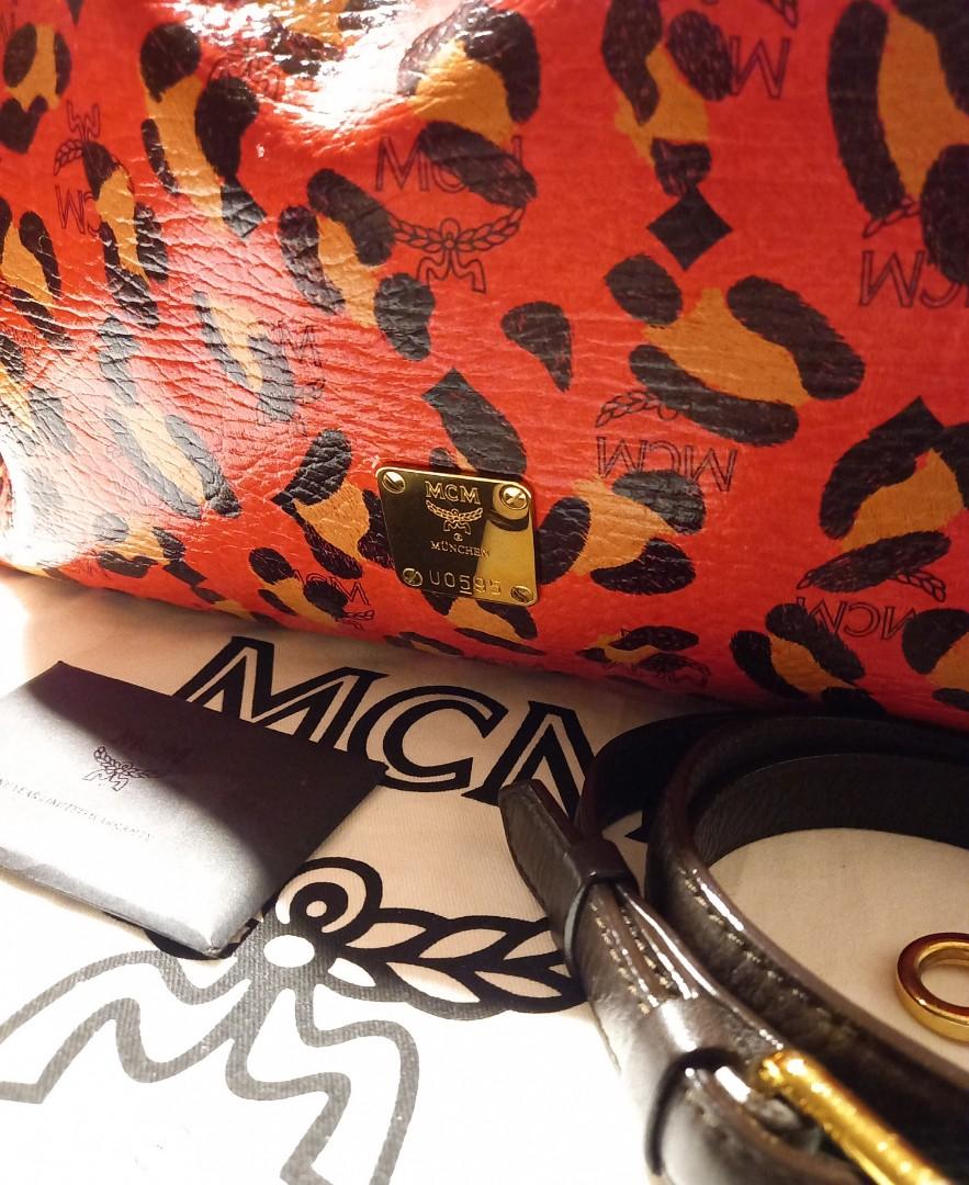 MCM Limited edition Leopard, Luxury, Bags & Wallets on Carousell