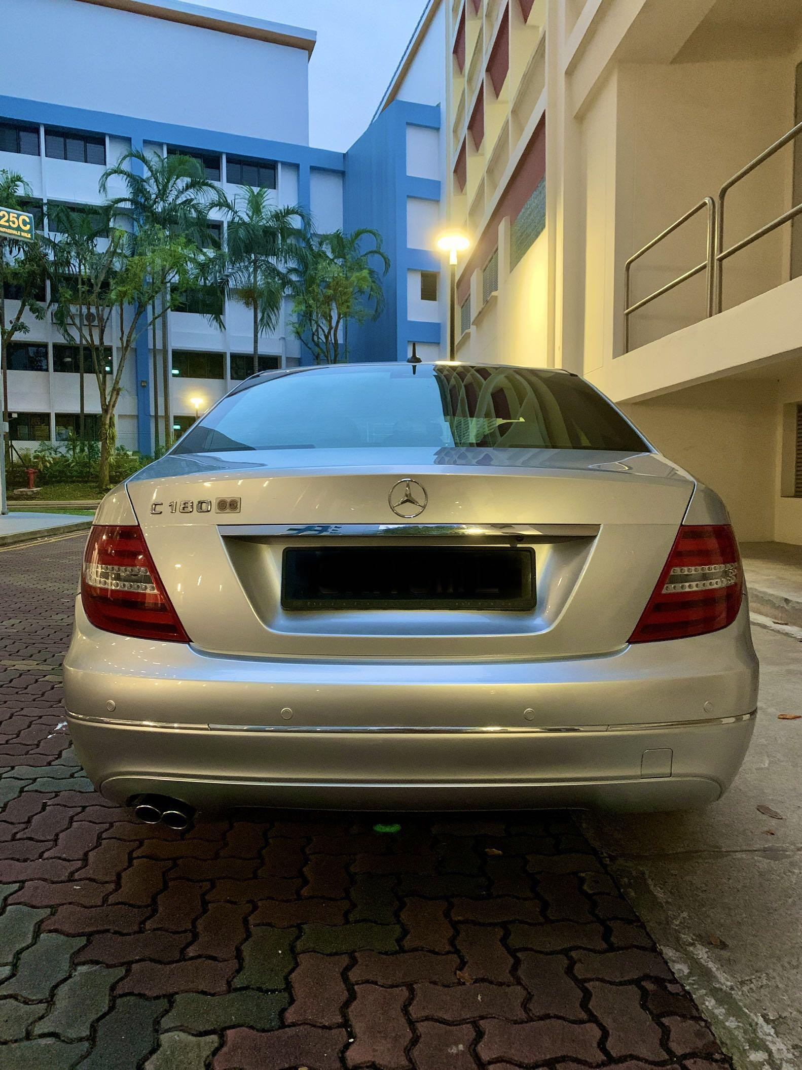 Mercedes Benz W204 C180 C200 Exhaust Pipe Tips, Car Accessories ...