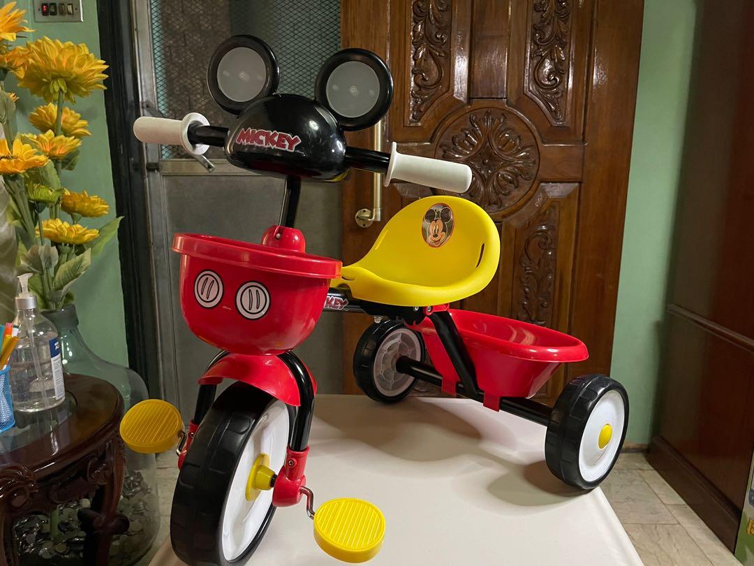 Mickey Mouse Tricycle / Bicycle, Babies & Kids, Infant Playtime on ...