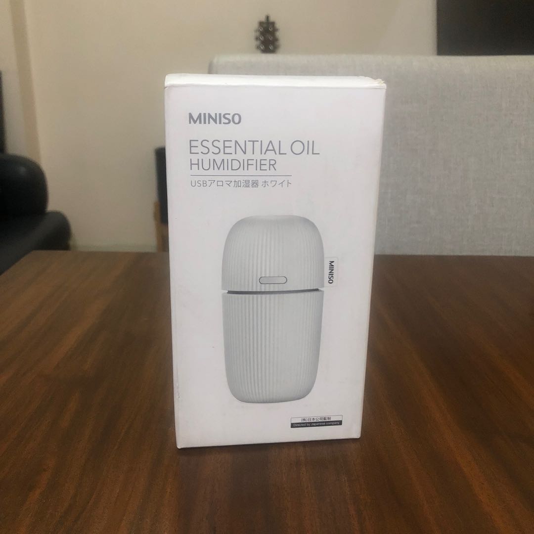 Miniso Essential Oil Humidifier, Furniture & Home Living, Home ...