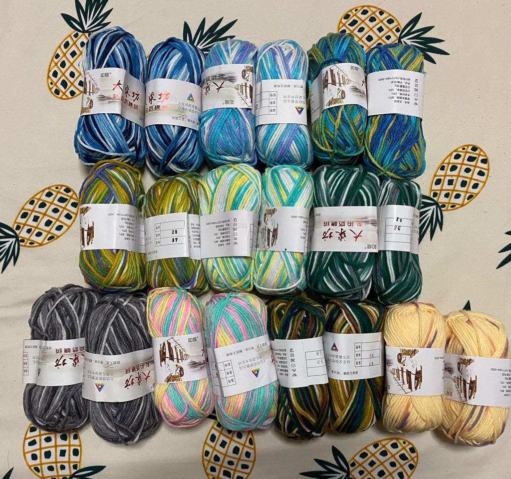 Mix yarn 50g, Hobbies & Toys, Stationery & Craft, Craft Supplies ...