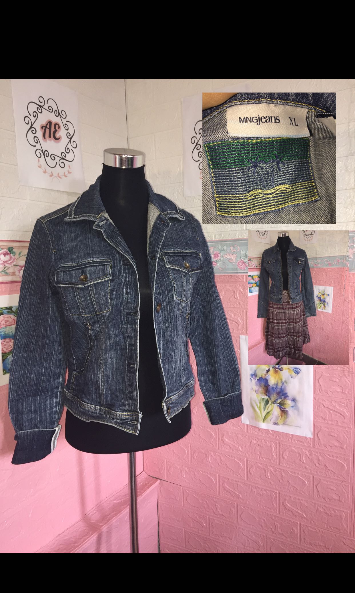 MNG denim jacket, Women's Fashion, Coats, Jackets and Outerwear on ...