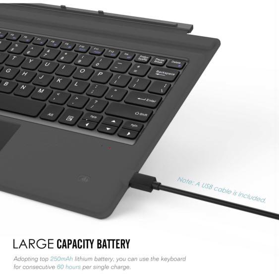 MoKo Type Cover Fits Microsoft Surface Pro 7 Plus/Pro 7 / Pro 6 / Pro 5 ...