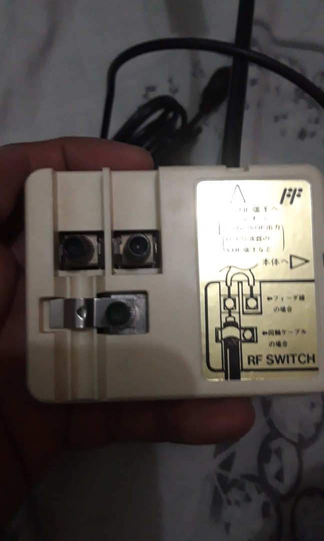 Original nintendo famicom rf switch, Video Gaming, Gaming Accessories ...