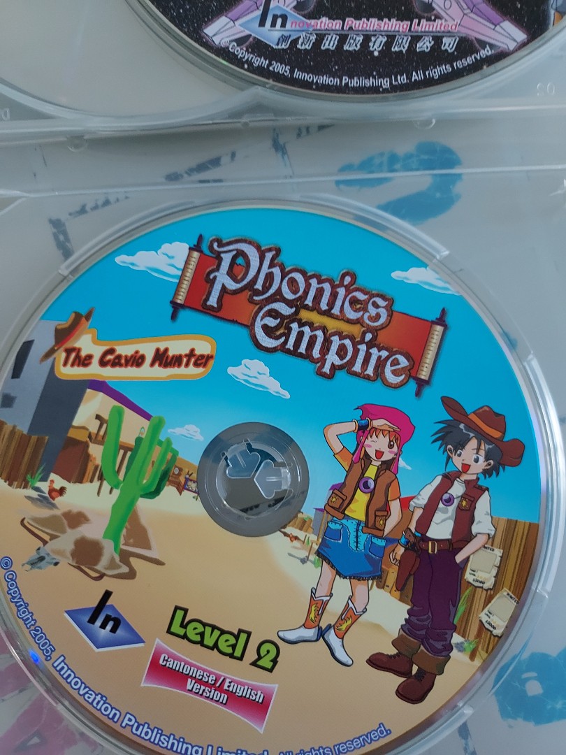 英文中英語學習遊戲學英文phonics 無廣告 全套5隻vcd 原價$280, 興趣及遊戲, 音樂、樂器 & 配件, 音樂與媒體 - CD 及 ...