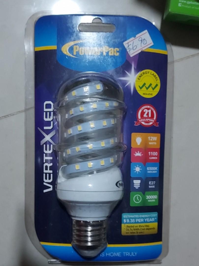 PowerPac Vertex LED, Furniture & Home Living, Lighting & Fans, Lighting ...