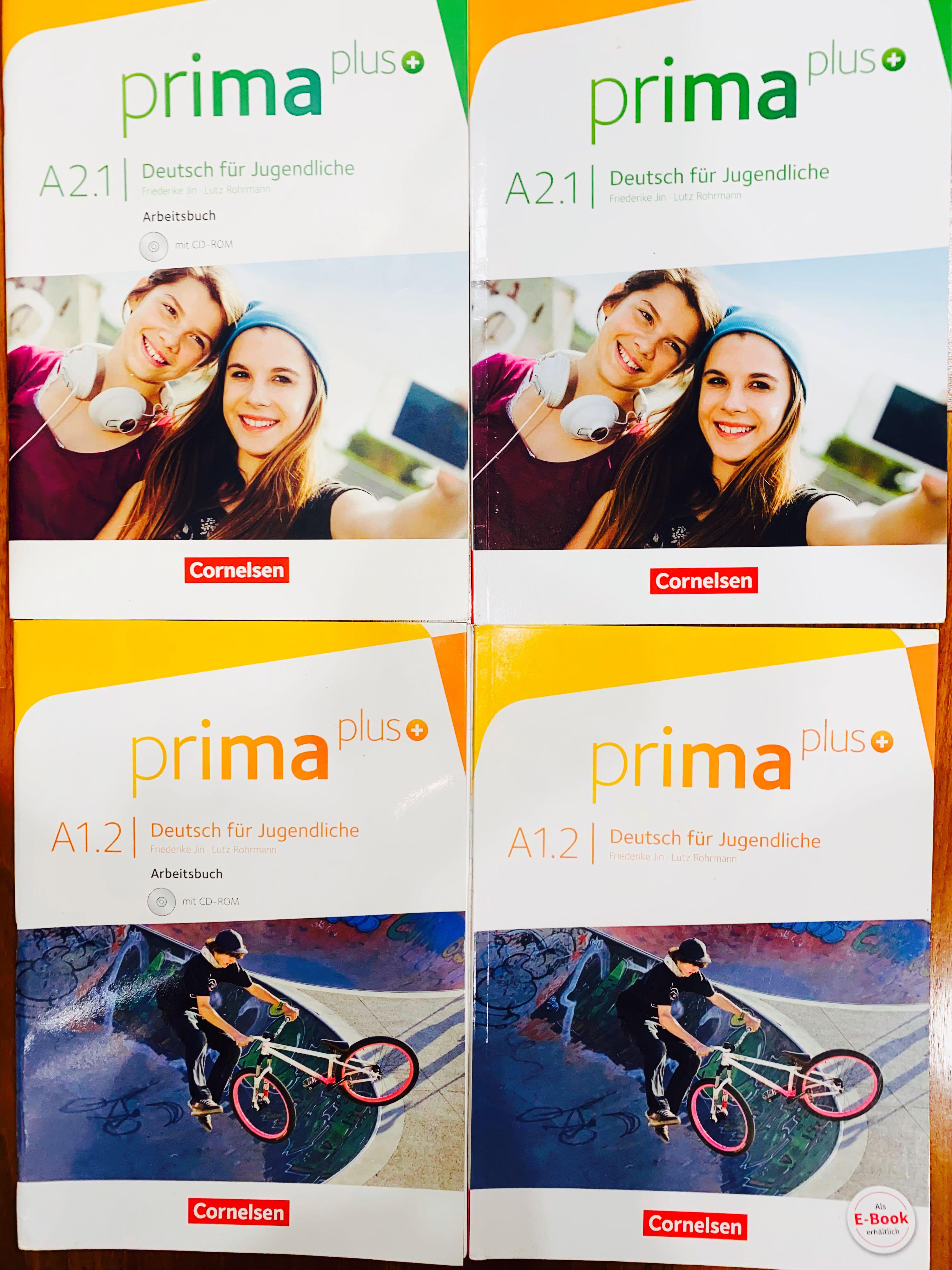 Prima Plus A1.2 and A2.1 German Textbook, Hobbies & Toys, Books ...