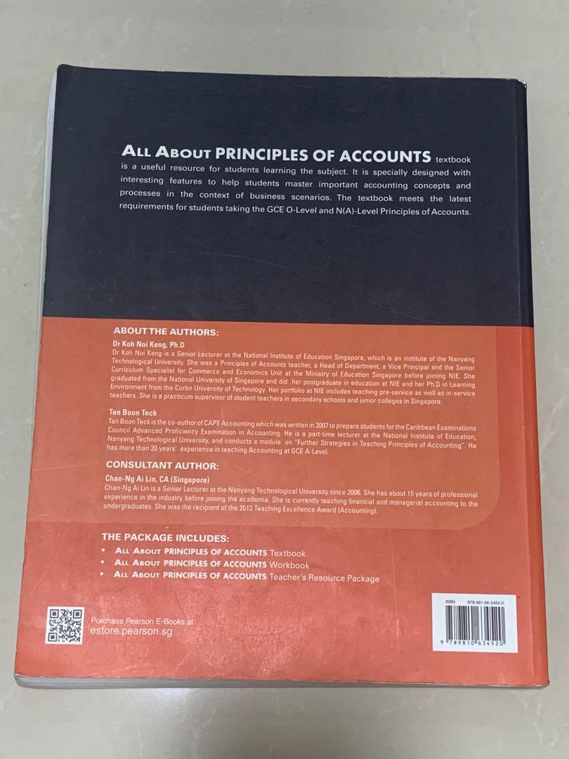 Principles of Accounts Textbook, Hobbies & Toys, Books & Magazines ...