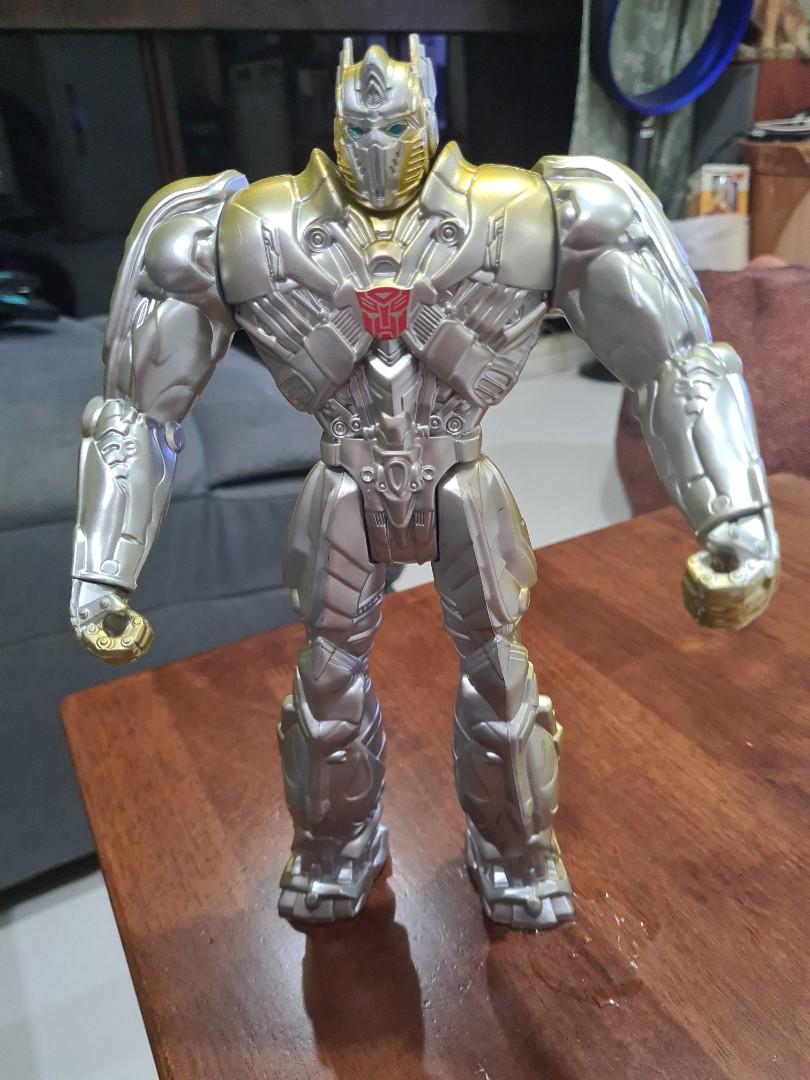 Rare! Transformer - Silver Knight Optimus Prime, Hobbies & Toys, Toys ...