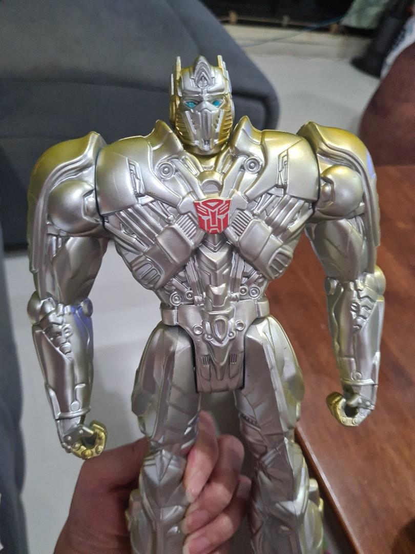 Rare! Transformer - Silver Knight Optimus Prime, Hobbies & Toys, Toys ...