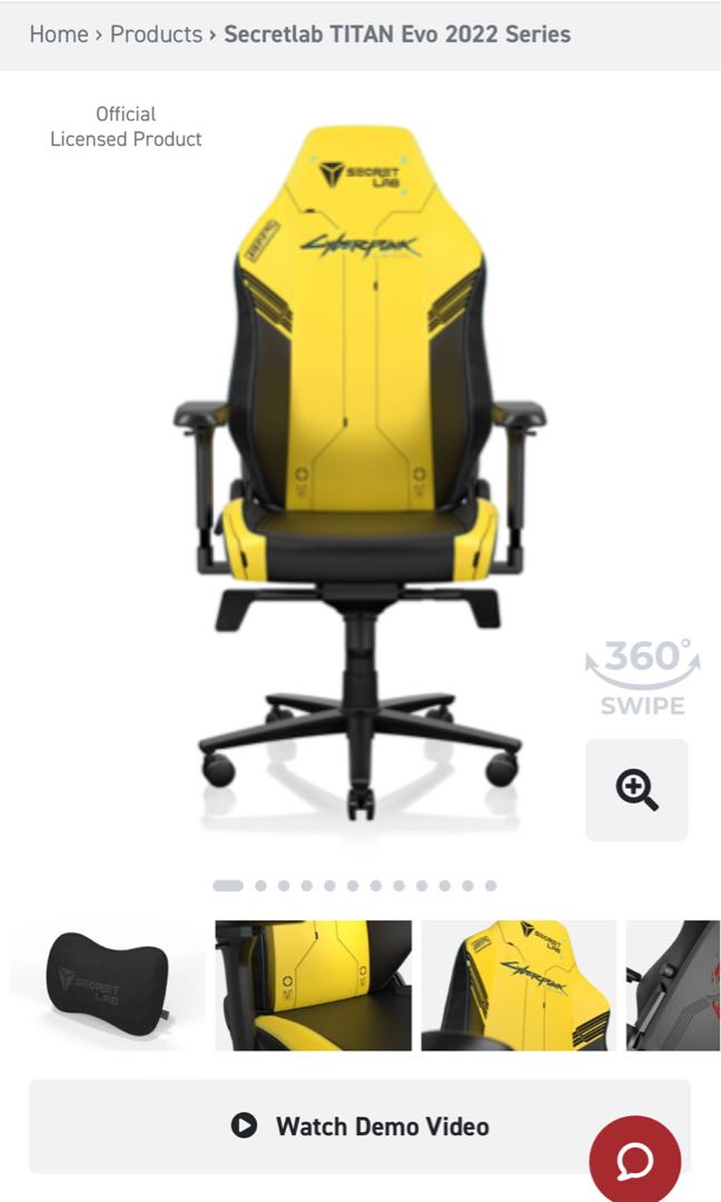Secretlab cyberpunk gaming chair/leaving soon, Computers & Tech, Parts ...