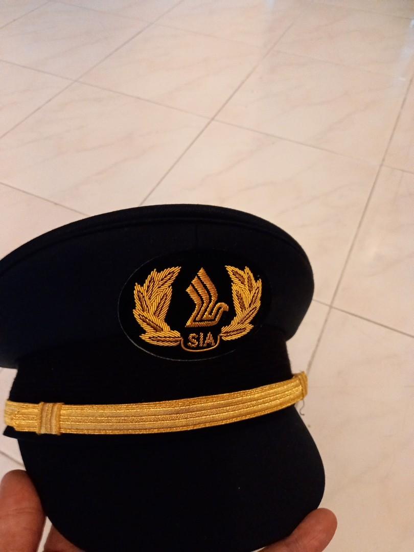 Singapore Airlines pilots peak cap, Everything Else on Carousell