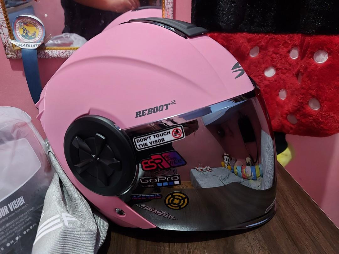 Spyder reboot 2 matte pink, Motorbikes, Motorbike Parts & Accessories ...