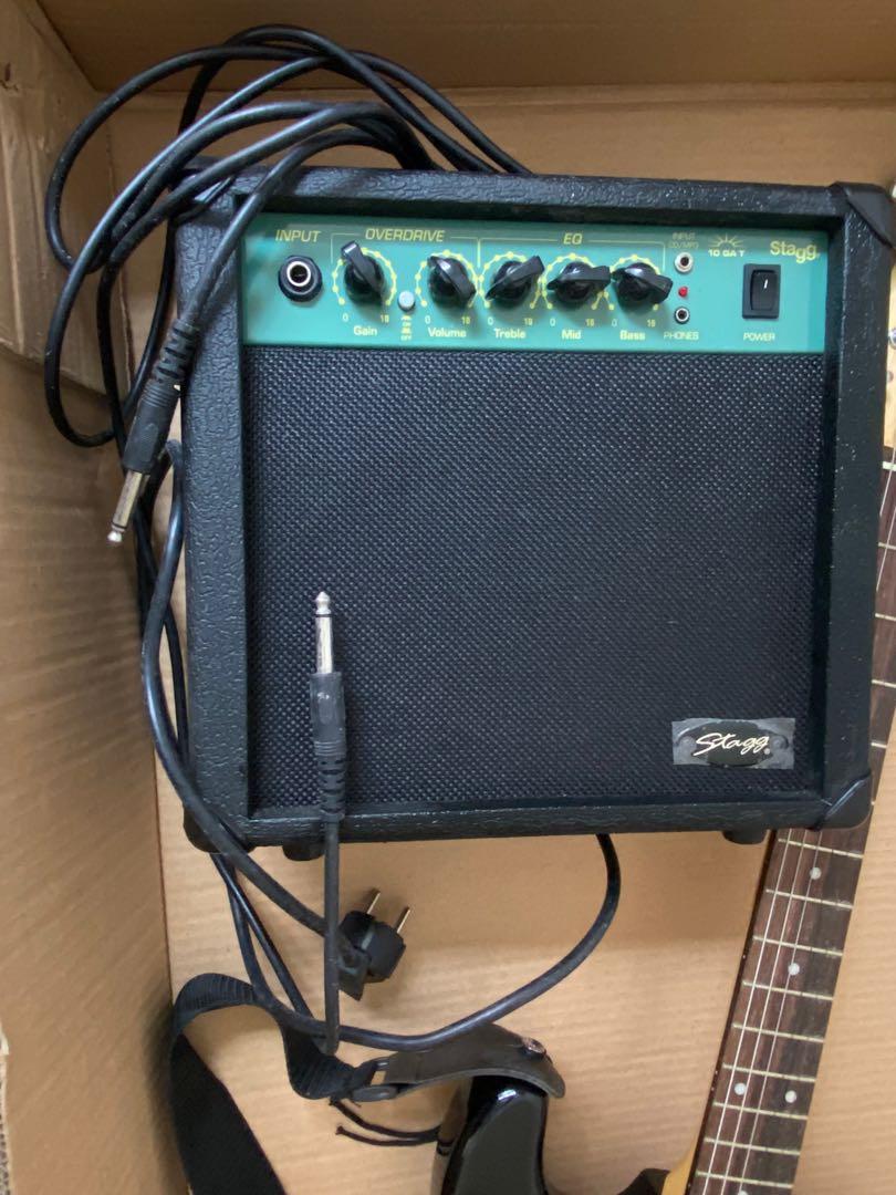 Stagg Electric Guitar and Amplifier set, Hobbies & Toys, Music & Media ...