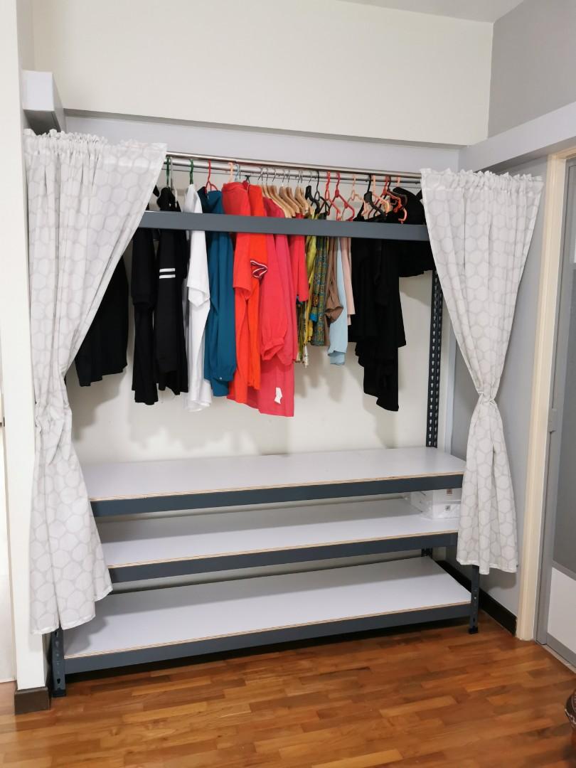Boltless Rack, Storage Rack, Storage Shelving, DIY Wardrobe, Furniture ...