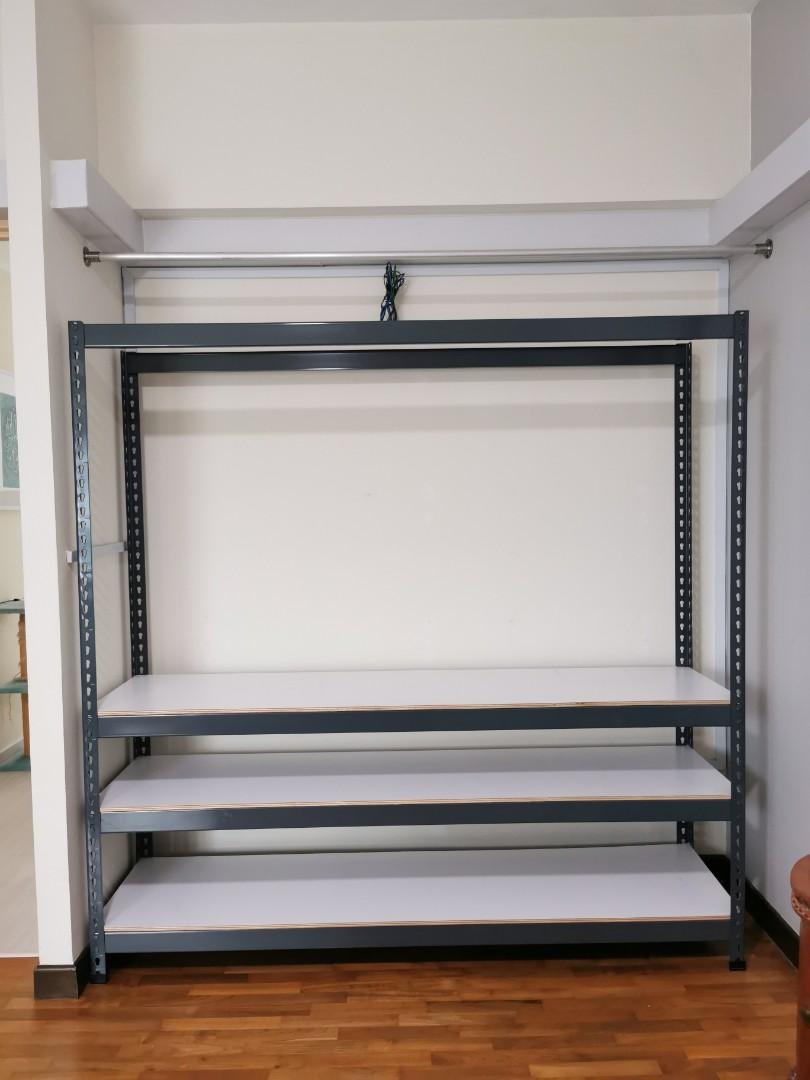 Boltless Rack, Storage Rack, Storage Shelving, DIY Wardrobe, Furniture ...