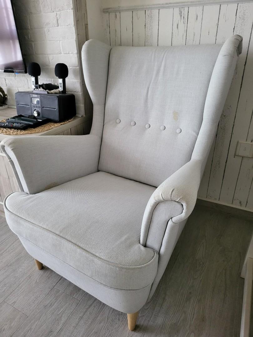 STRANDMON Wing Chair Arm chair, Furniture & Home Living, Furniture ...