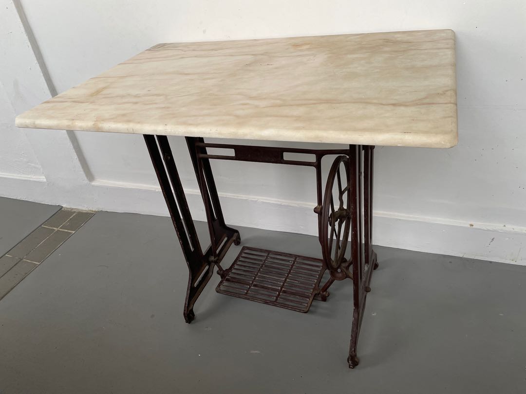 Vintage table with sewing machine Legs , Furniture & Home Living ...