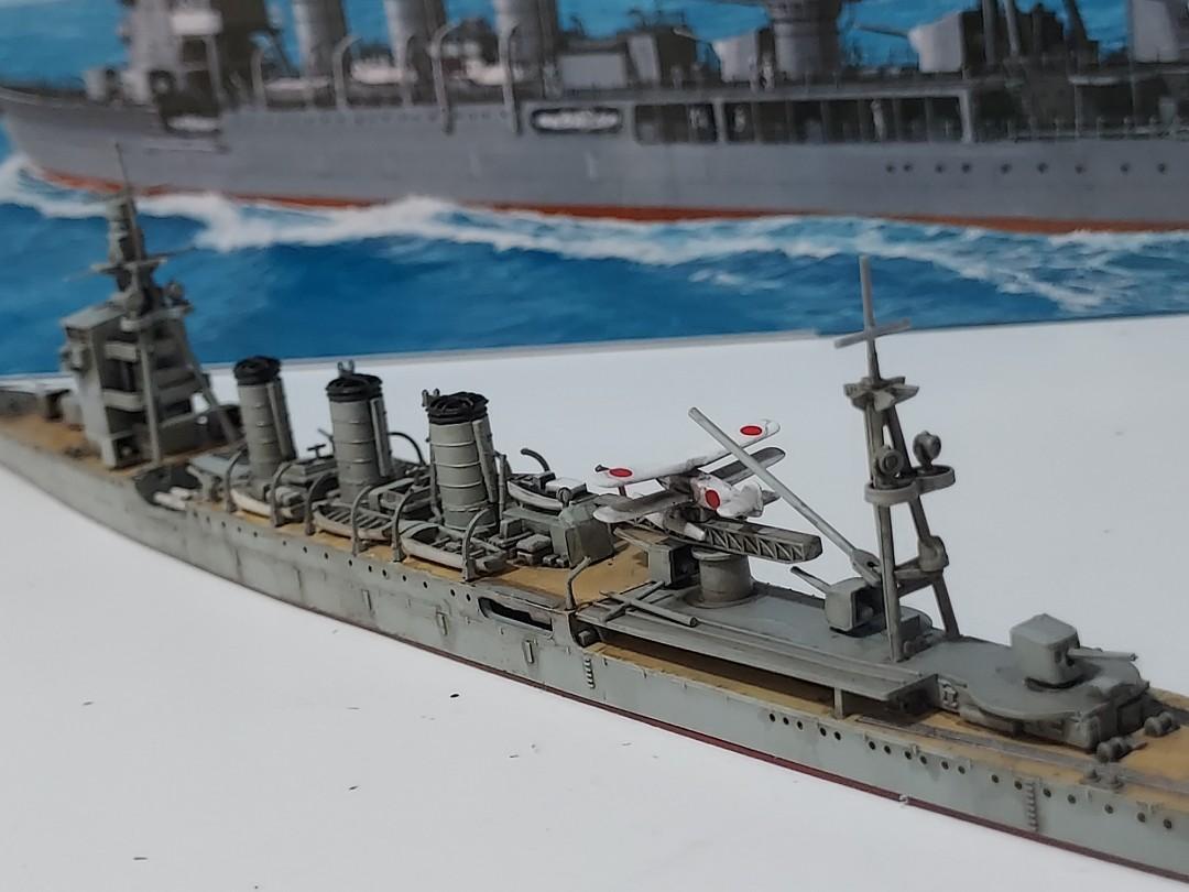 Tamiya 1/700 Waterline Natori Light Cruiser IJN Yamato WW2, Hobbies ...