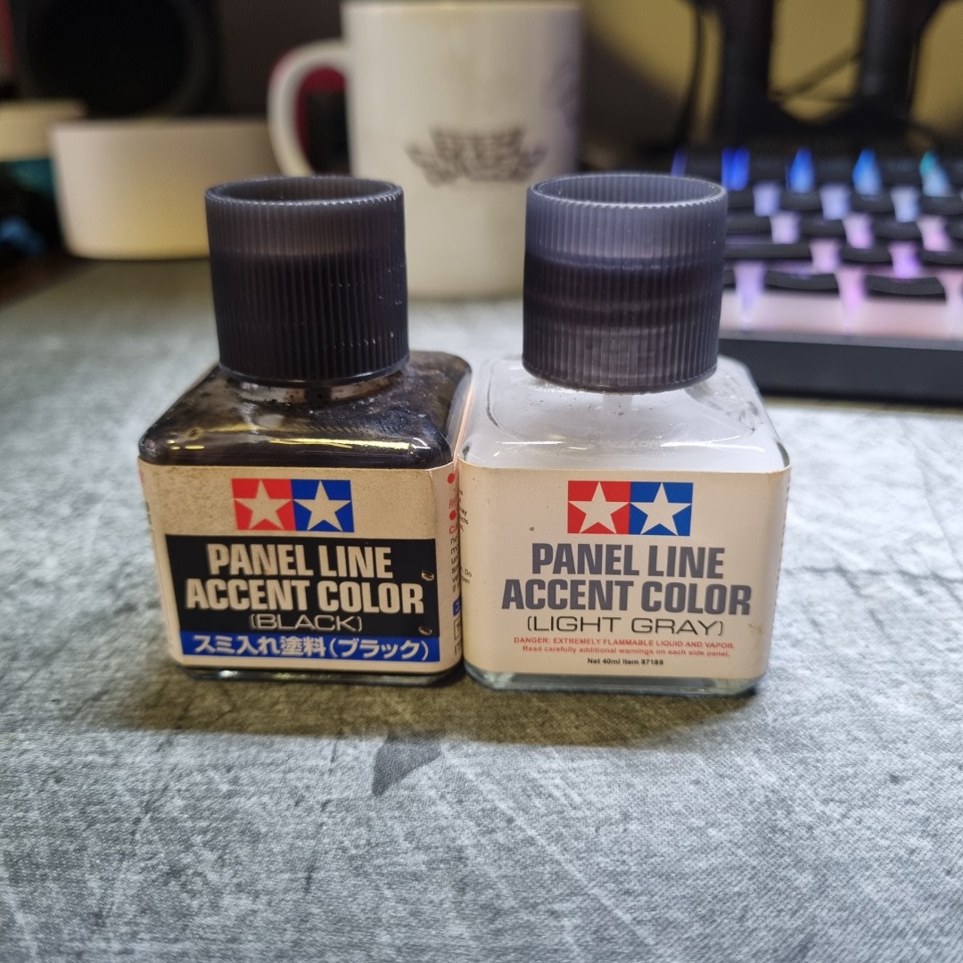 Tamiya panel line accent (black & light gray), Hobbies & Toys ...