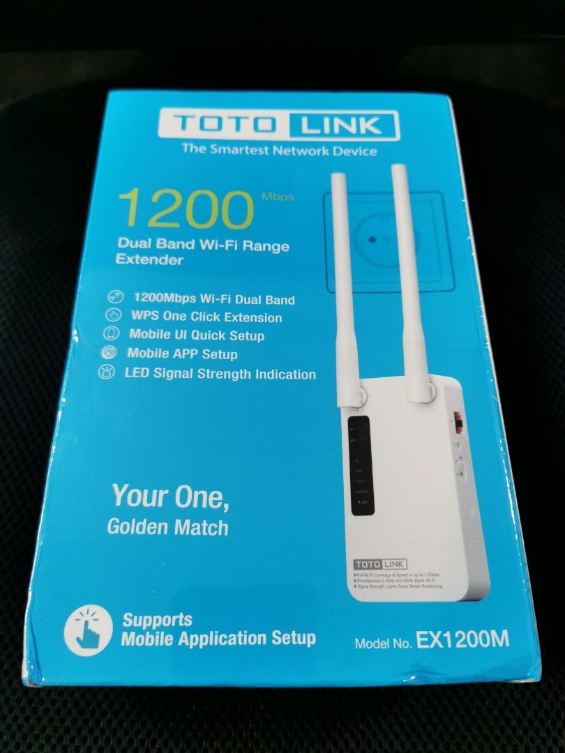 Totolink EX1200M DualBand WiFi Range Extender, Computers & Tech, Parts ...