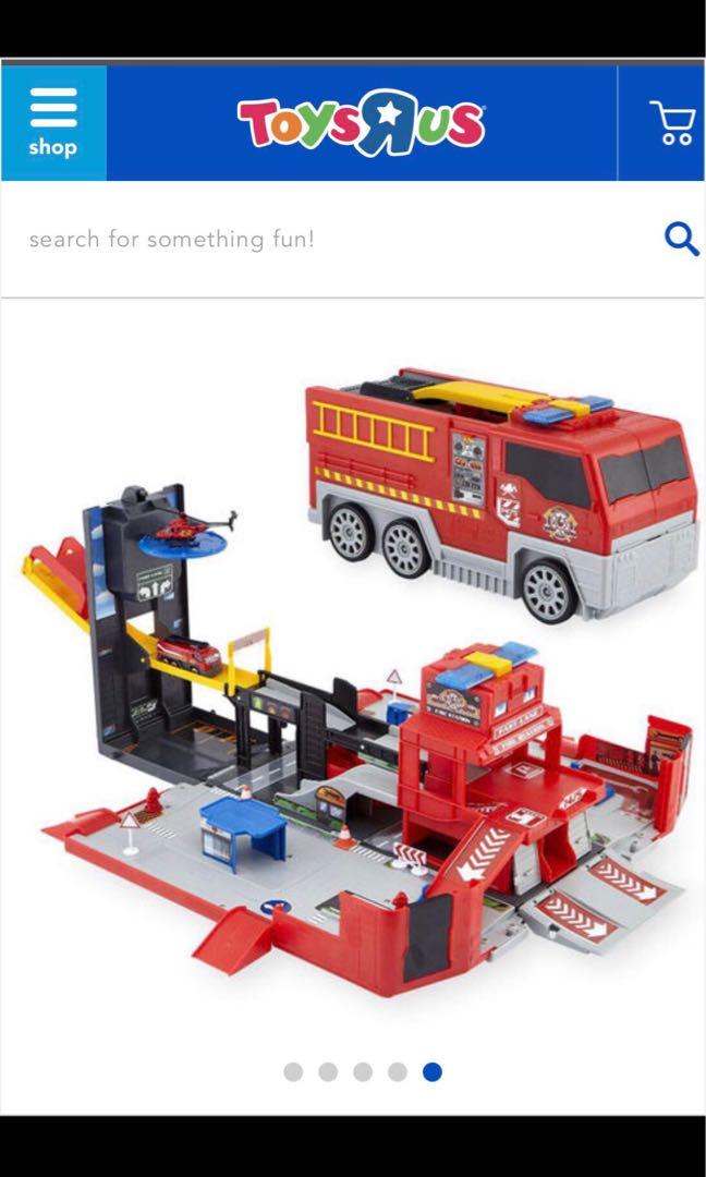 Toyrus - Fast Lane Fire City / truck Playset ( foldable fire truck ...